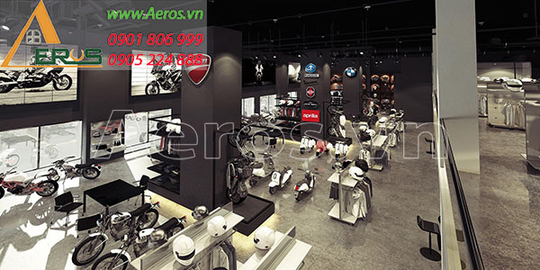 Top 10 mẫu thiết kế showroom motor đẹp và hiện đại nhất